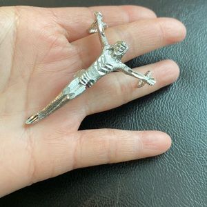 Element Shine | Jewelry | Sterling Silver Jesus Crucifix Cross Large ...